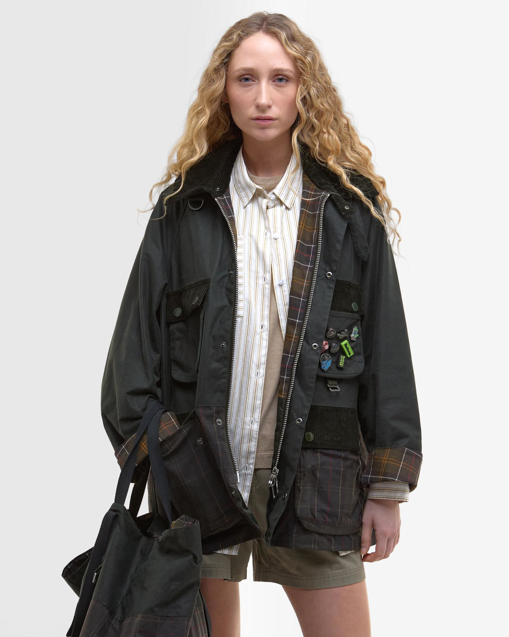 Barbour X Crocs Oversized Bedale Waxed Jacket - Barbour